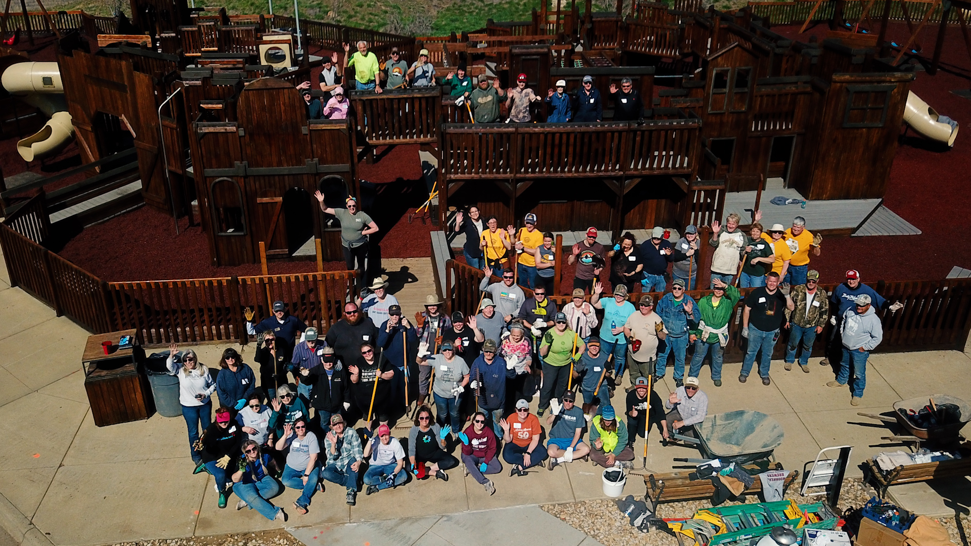 Volunteers Refresh the Medora Children's Park | TRMF